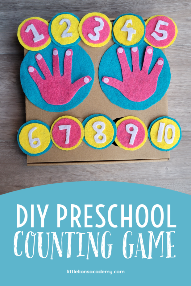 DIY Counting Game for Preschoolers - Little Lions Academy