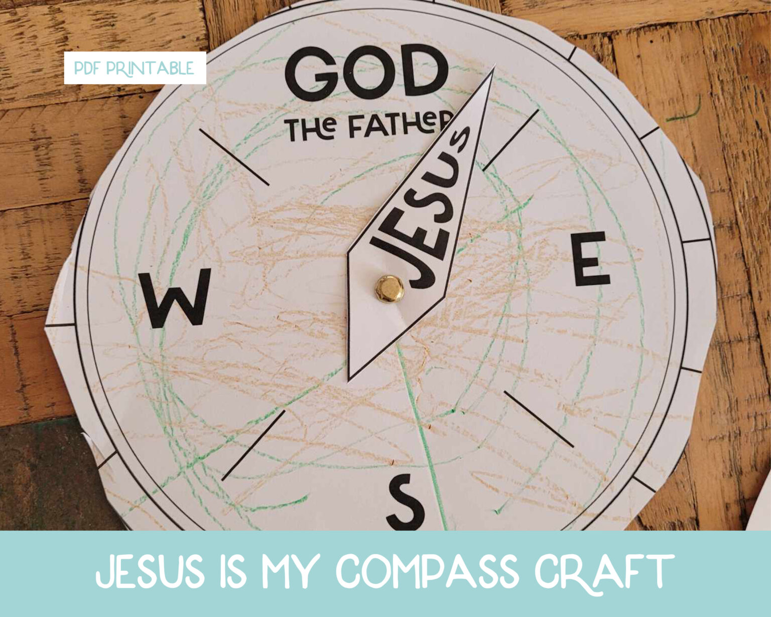 FREE Jesus Is My Compass Craft - Little Lions Academy